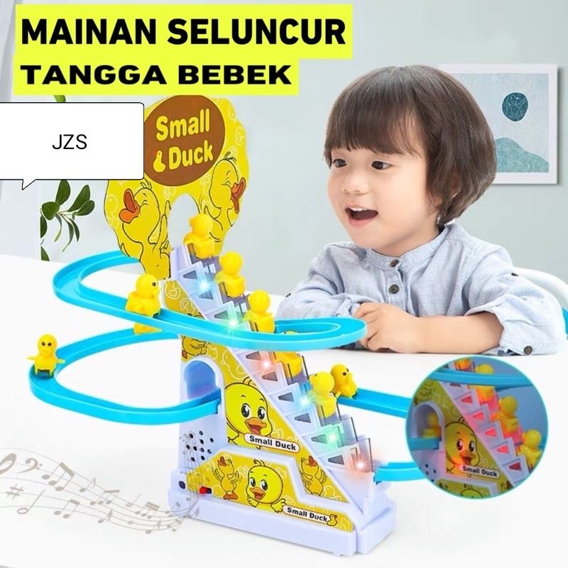 Jual Mainan Anak Track Tangga Small Duck Bebek Kuning / Seluncur tangga ...