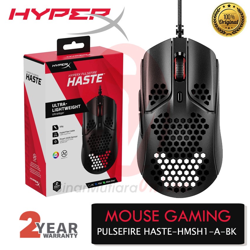 Jual Mouse Gaming HyperX Pulsefire Haste RGB Ultra Lightweight - HMSH1 ...