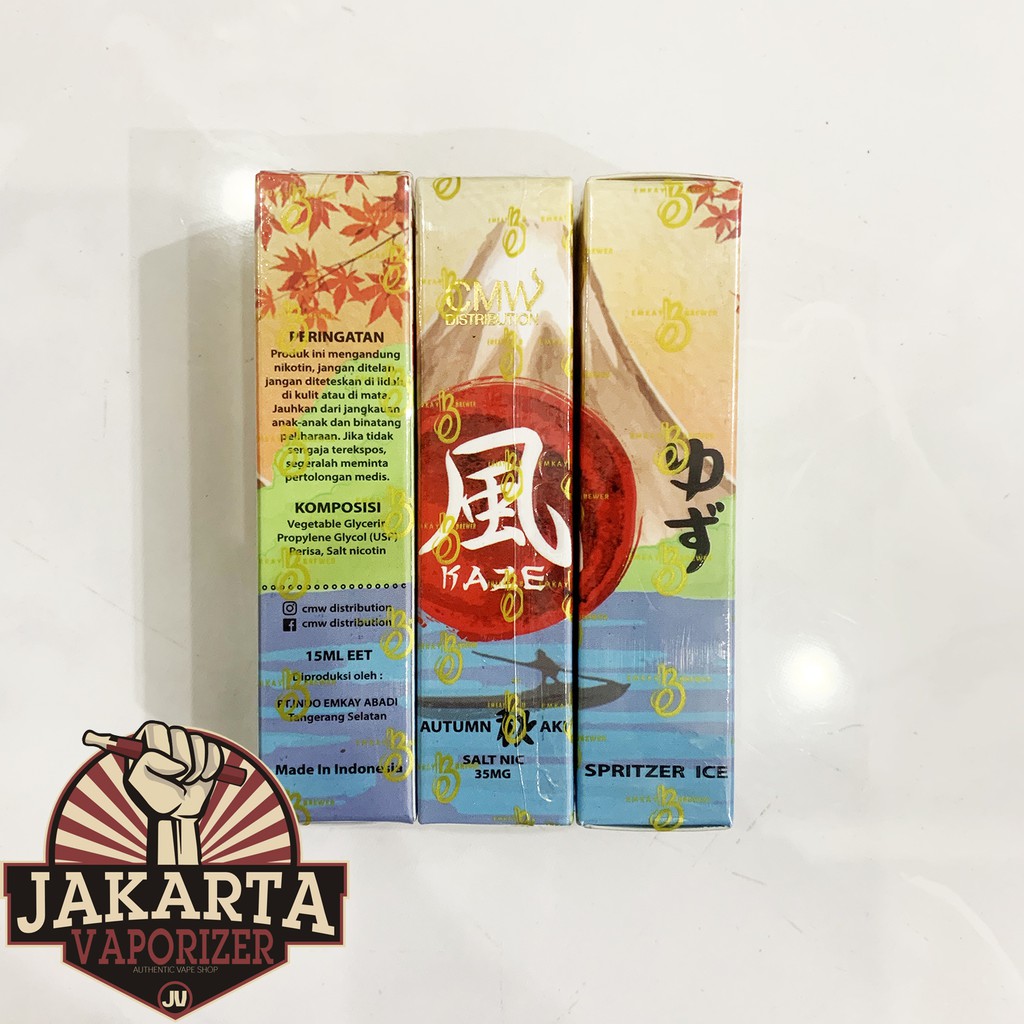 Jual [SALT] KAZE AUTUMN AKI SALTNIC BY EMKAY BREWER 15ML 35MG LIQUID ...
