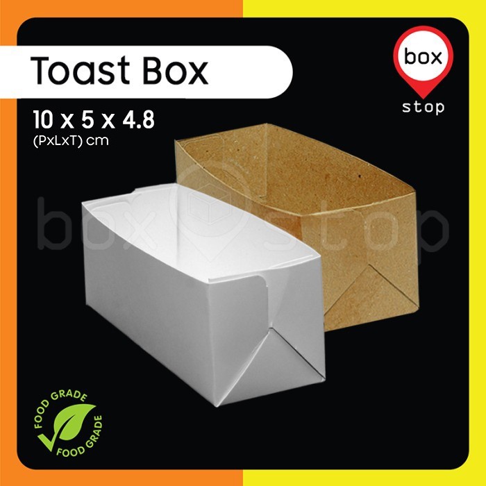 Box Roti Bakar - Kotak Dus Roti Bakar - Toast - (Tanpa Tutup) (100 pcs ...