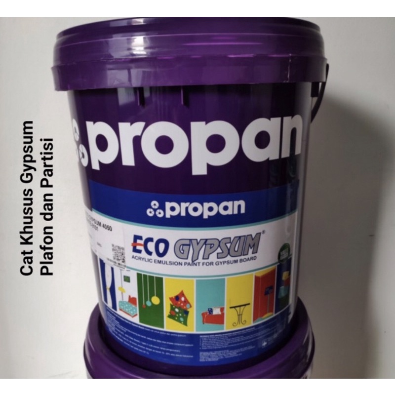 Jual CAT PLAFON PROPAN ECO GYPSUM WHITE 9101 25kg | Shopee Indonesia