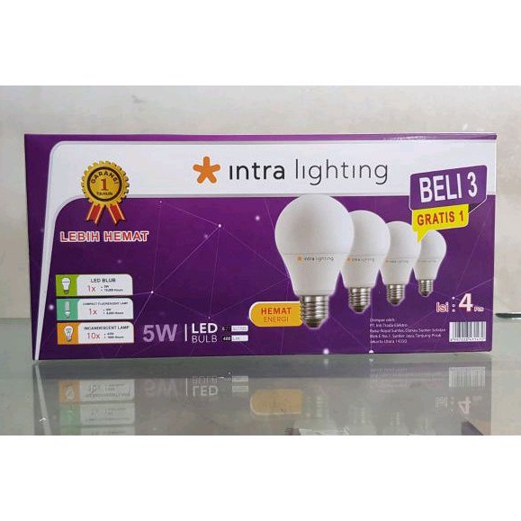 Jual INTRA Led Paket 5 watt | Shopee Indonesia