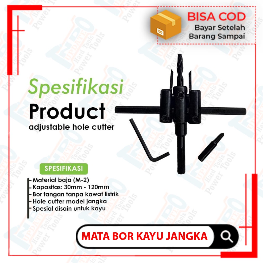Jual Mata Bor Kayu Jangka Baja Ringan Ngebor Lingkaran Bulat Pola Ukir ...