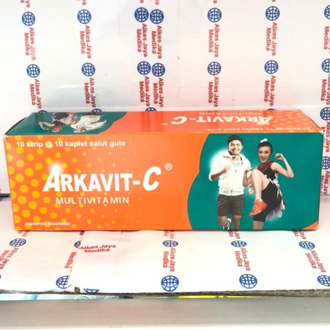 Jual Arkavit C Box Isi 10 Strip @ 10 Tablet - Multivitamin | Shopee ...