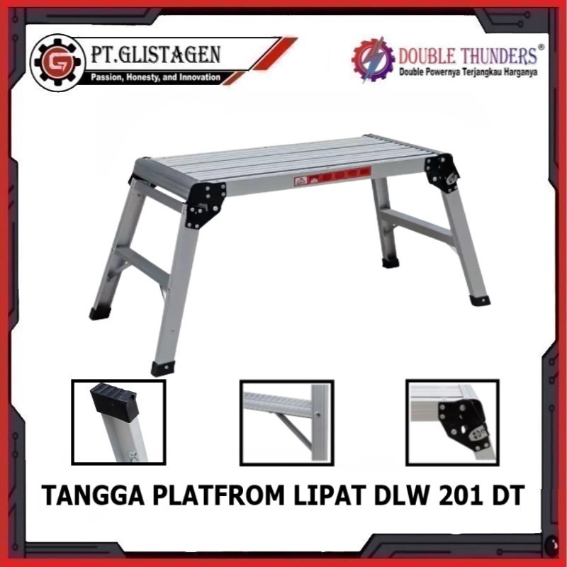 Jual Tangga Lipat Aluminium Tangga Platform Bangku Meja Portable DLW ...