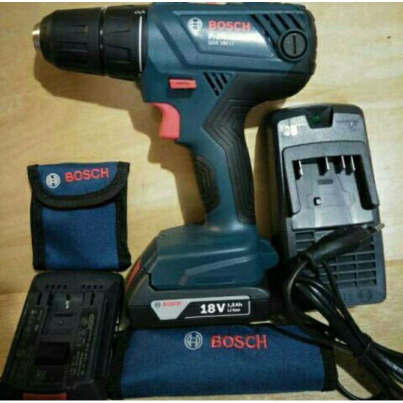 Jual mesin Bor bosch GSR-180-Li bor baterai cordless drill | Shopee ...