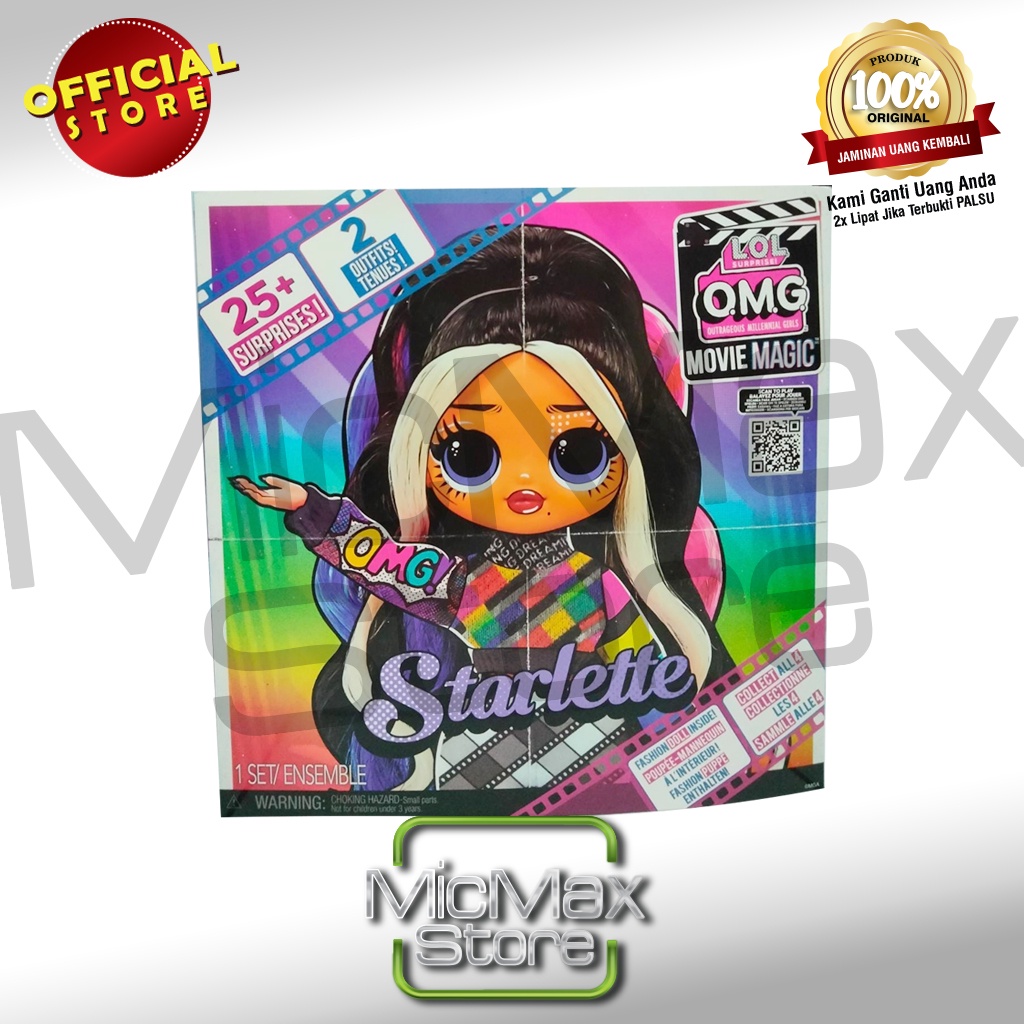Jual LOL Surprise OMG Movie Magic Starlette Fashion Doll with 25 ...