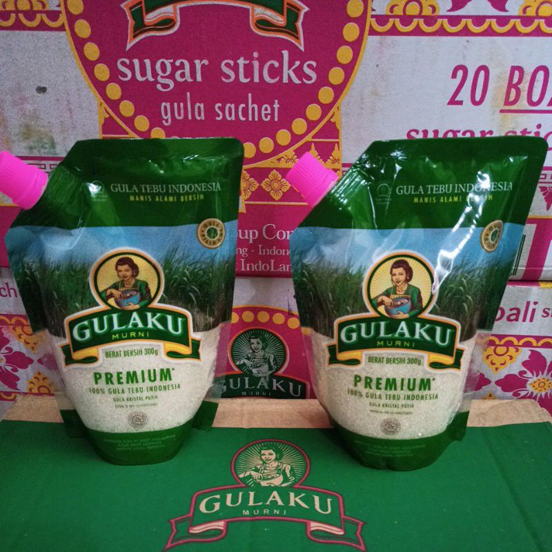 Jual gula pasir gulaku kemasan punch 300 gram | Shopee Indonesia