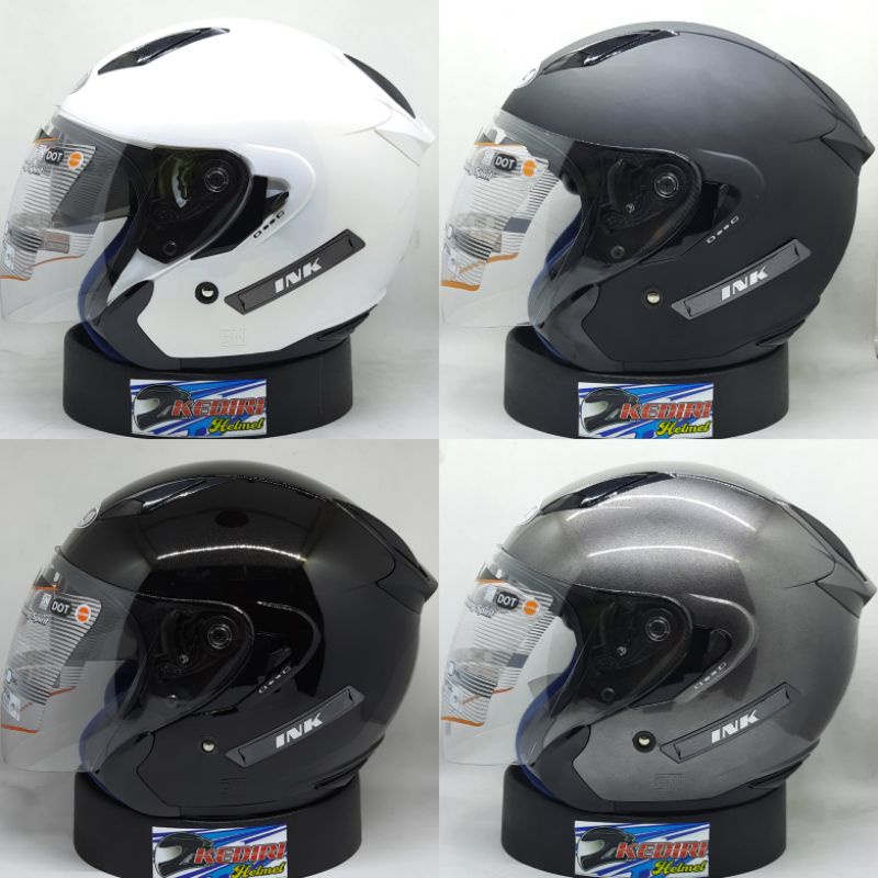 Jual Helm INK METRO Half face Solid polos 2 visor original Indonesia ...