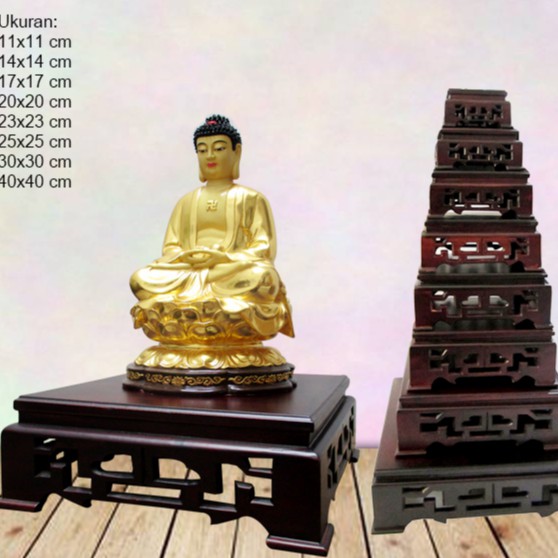 Jual Dudukan Rupang/ Patung Kayu Persegi | Shopee Indonesia