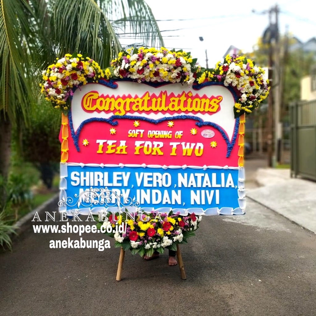 Jual Karangan Bunga Papan Ucapan Selamat dan Sukses Pembukaan Toko ...
