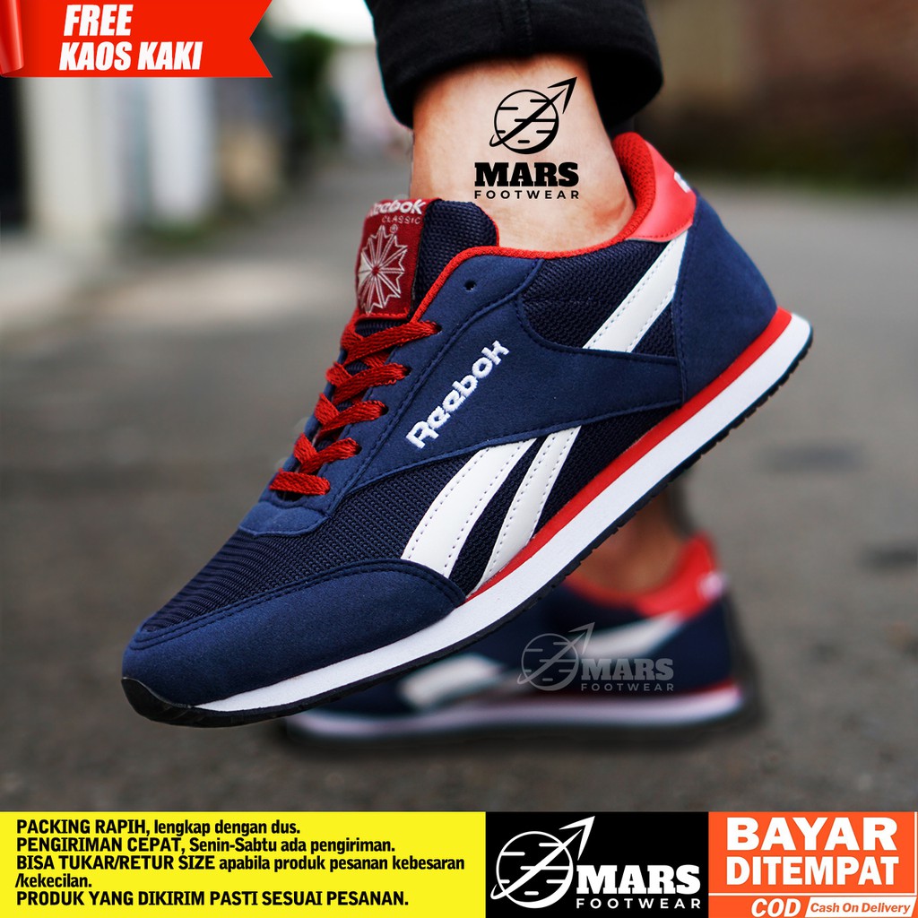 Sepatu Sneakers Sport Kets Pria Murah Classic Running Gym Fitness ...