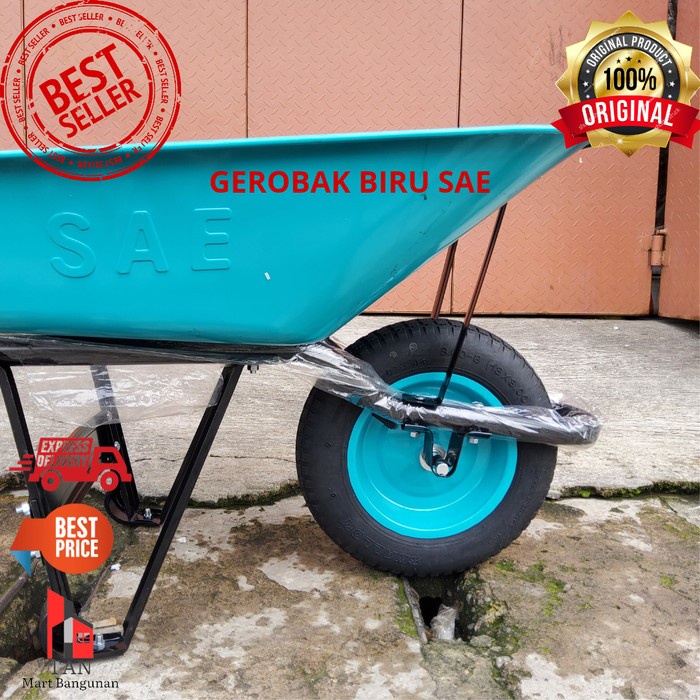 Jual Gerobak Sorong Bukan Merah BIRU Pasir Model Arcto Maxi Murah SAE ...