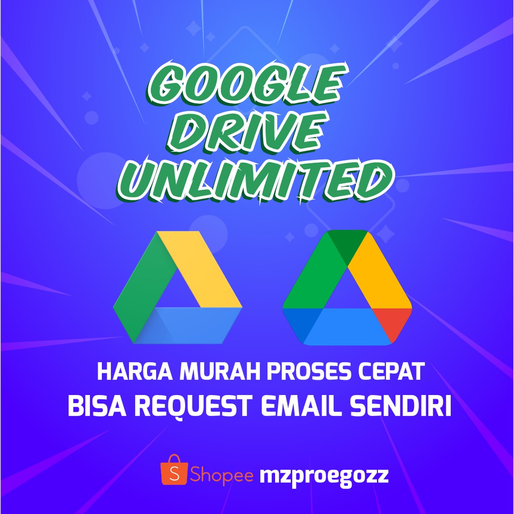 Jual GOOGLE DRIVE UNLIMITED SEPUASNYA TANPA BATAS LIFETIME LEGAL PRIBADI PRIVATE BUKAN SHARING ...