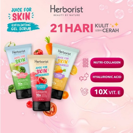 Jual Herborist Juice For Skin Exfoliating Gel Scrub 150ml | Shopee Indonesia
