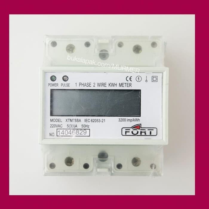 Jual KWH METER DIGITAL 1PHASE / 1 phase /1P XTM75SF LCD FORT double ...