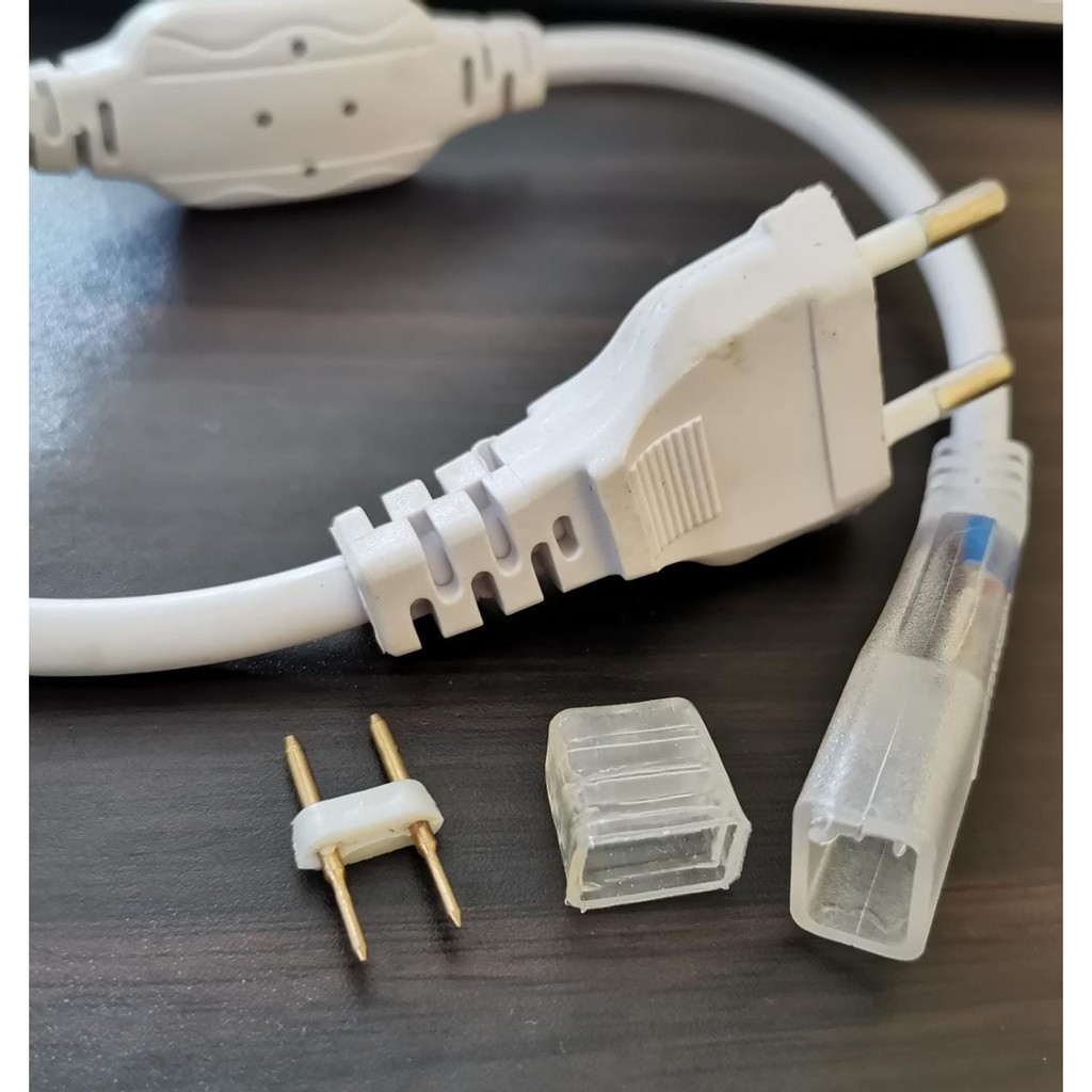 Jual Adaptor Konverter 220V ac Kabel SOKET Colokan lampu selang LED SMD ...