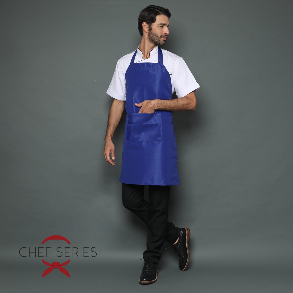 Jual Chef Series Opal Parasut Full Panjang Apron - Biru | Shopee Indonesia