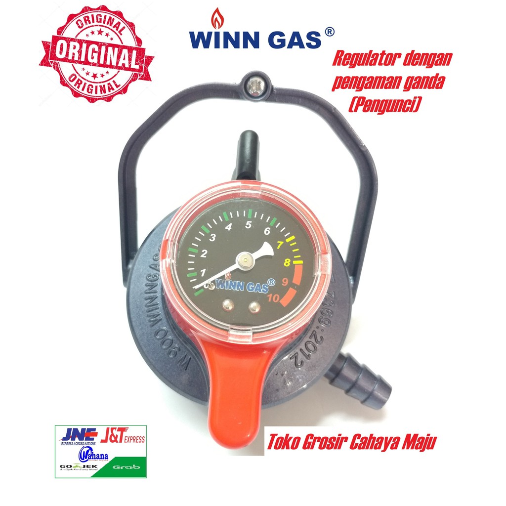 Regulator Winn Gas W-900 M Regulator Gas LPG Pengaman Triple Lock dan ...