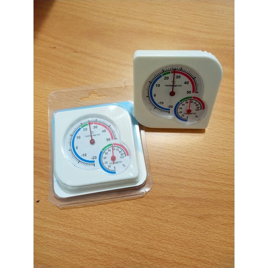 Jual SS Termometer Higrometer Ruangan Analog Thermometer Hygrometer ...