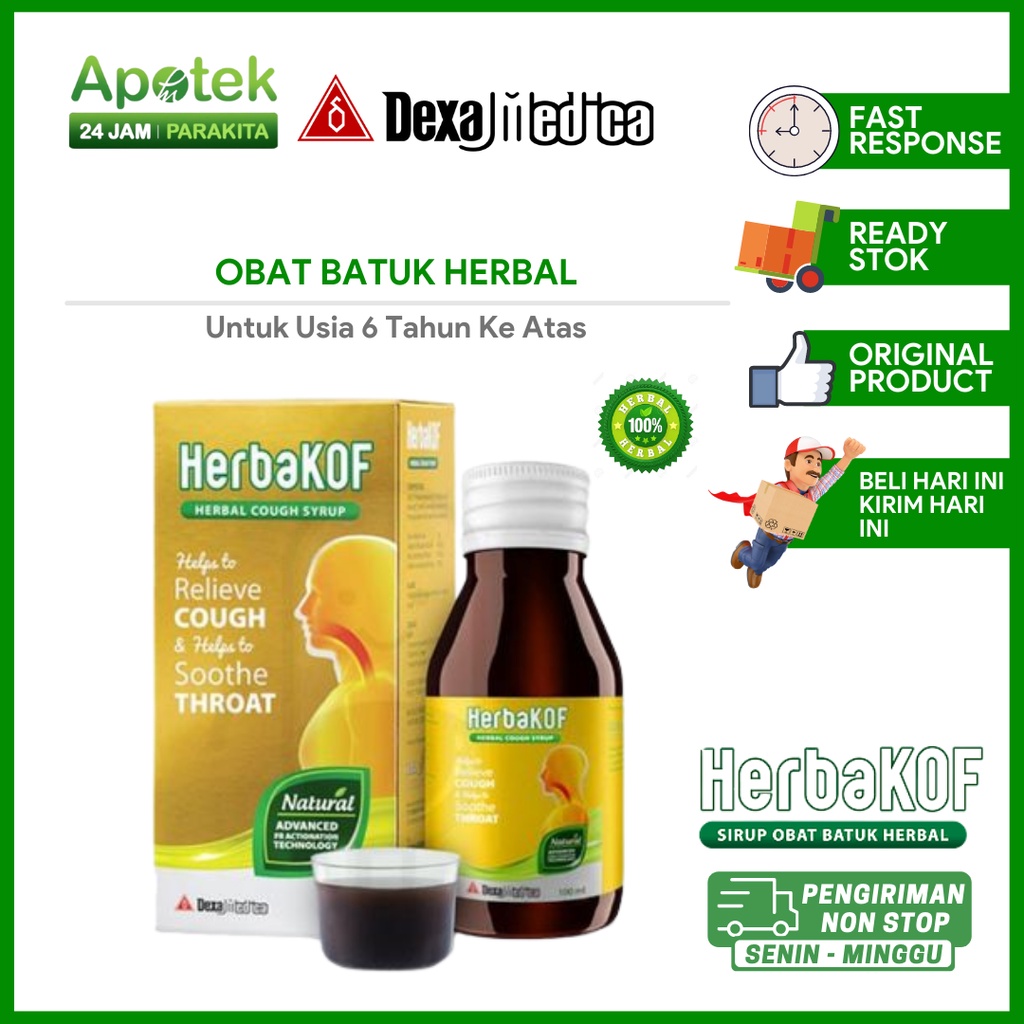 Jual Herbakof Herbal Sirup Obat Batuk Alami Untuk Aank dan Dewasa ...