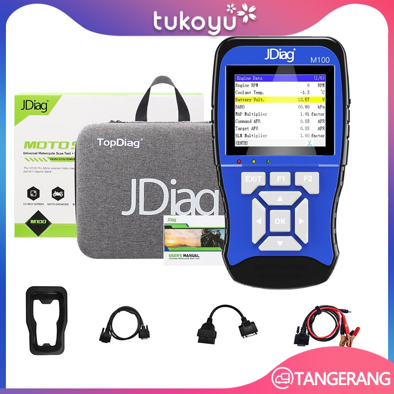 Jual JDiag M100 Motor Scanner Function Diagnostic Tool/Alat Diagnostik ...