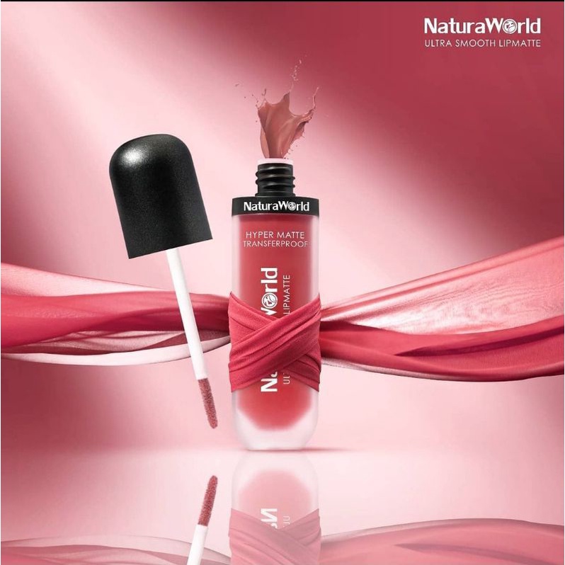Jual Lipmatte Natura World ( transferproof ultra smooth ) | Shopee ...