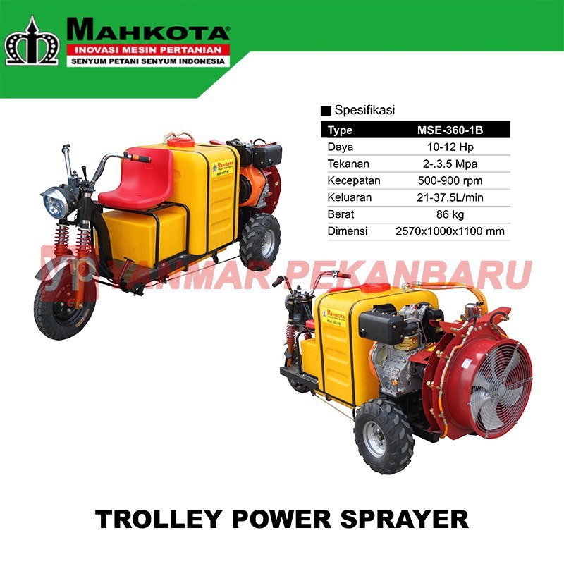 Jual Mesin Semprot Disinfectan / Trolley Power Sprayer MSE 360 1B ...