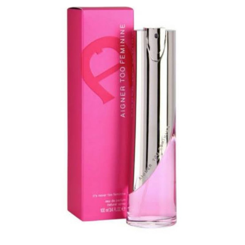 Jual Parfum Aigner too feminine for woman | Shopee Indonesia