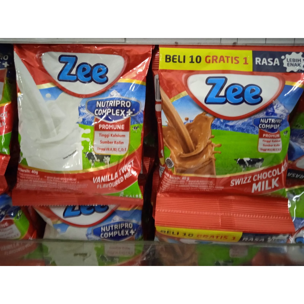 Jual Susu Zee sachet 40 gr Renceng isi 10 | Shopee Indonesia