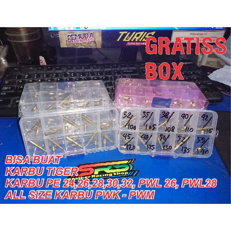 Jual Paket spuyer pilot jet main jet lengkap Karbu PWK PE PWL TIGER jarum skep JJH, JJD,DGL ...