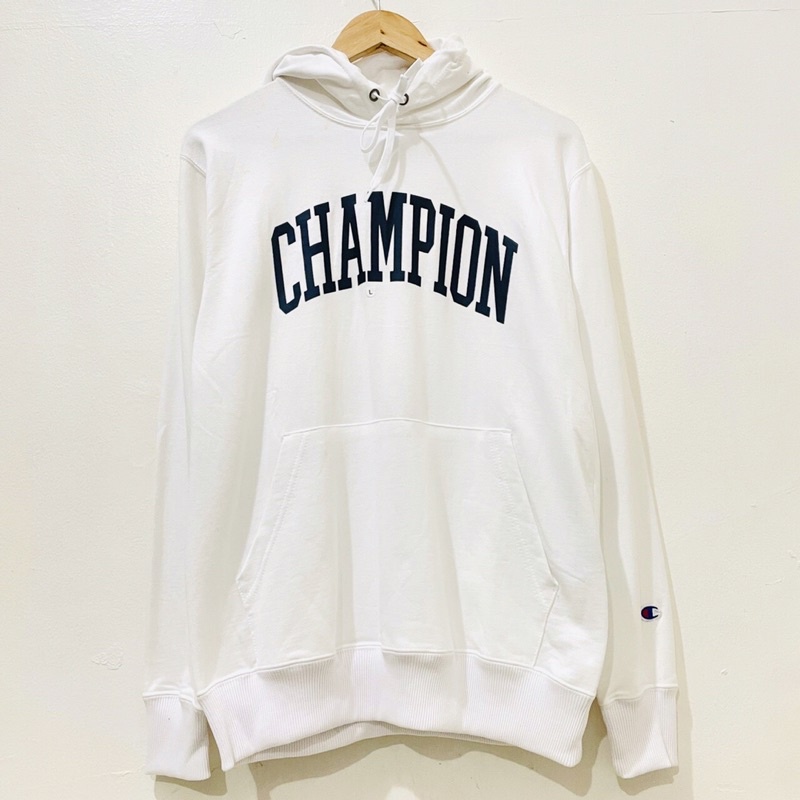 Jual HOODIE CHAMPION JAPMAR SCRIPT WHITE CAMPUS | Shopee Indonesia