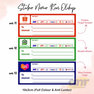 Jual STIKER LABEL RESI CUSTOM - STIKER LABEL RESI PENGIRIMAN / Stiker ...