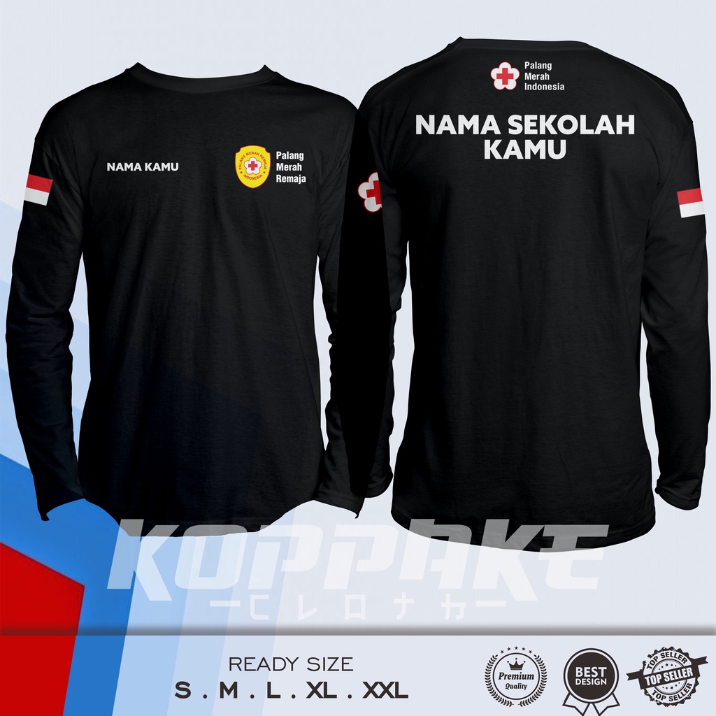Jual Kaos Palang Merah Remaja Indonesia PMR PMI Gratis Nama Kamu dan ...