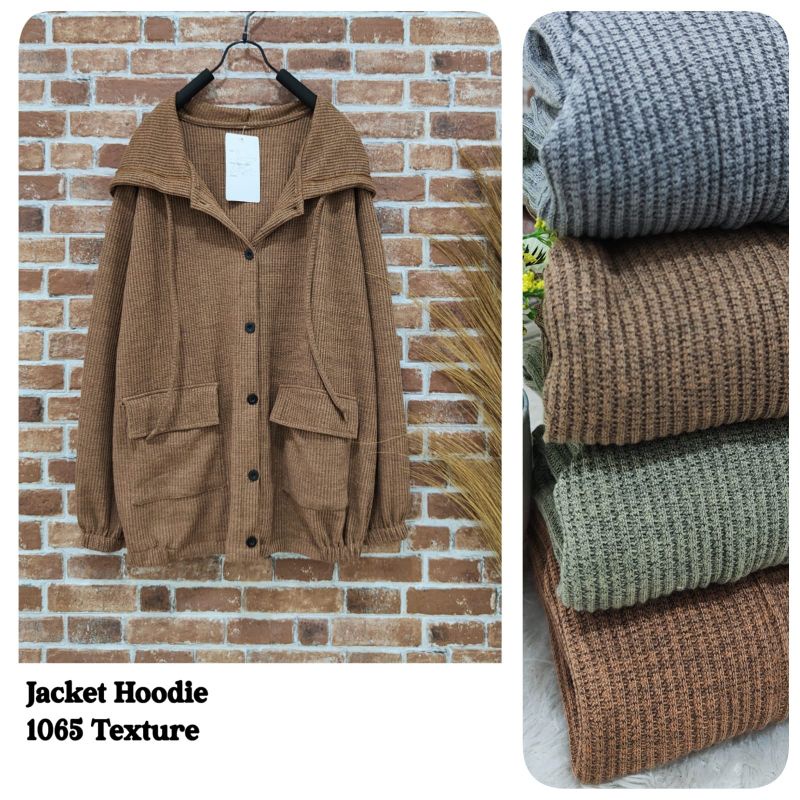 Jual Atasan Jaket Hoodie Rajut Import Texture#1065-3533 | Shopee Indonesia
