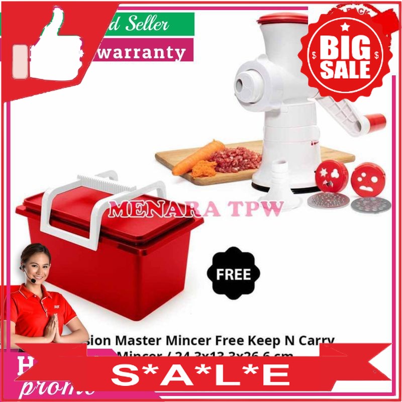 Jual Tupperware Fusion Master Mincer FREE Tupperware Original | Shopee ...