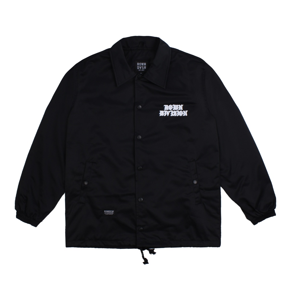 Jual Rown Division Coach Jacket Black - Rowndvsn Coach Jaket Crowd ...