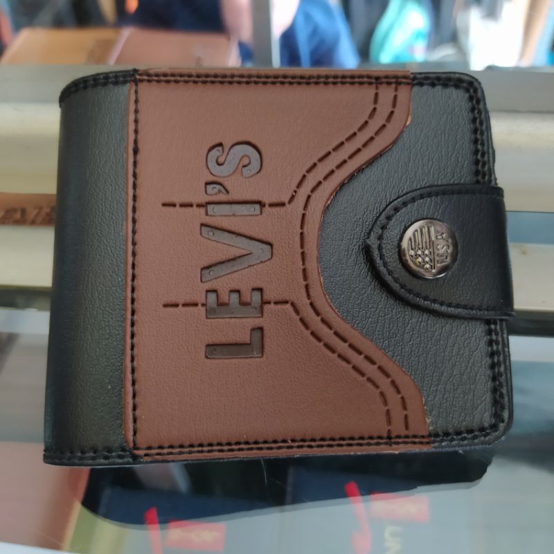 Review tentang Dompet pria kombinasi terbaru kancing / Dompet kulit ...