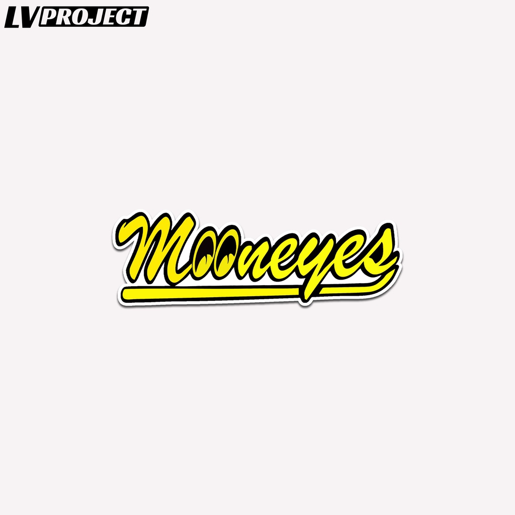 Jual Stiker Mooneyes Aesthetic Laminasi Glossy Panjang 10cm Sticker ...