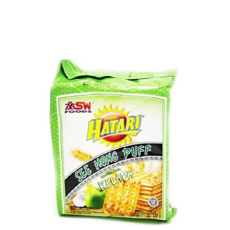 Jual Hatari See Hong Puff Biskuit Kelapa 245 gr | Shopee Indonesia