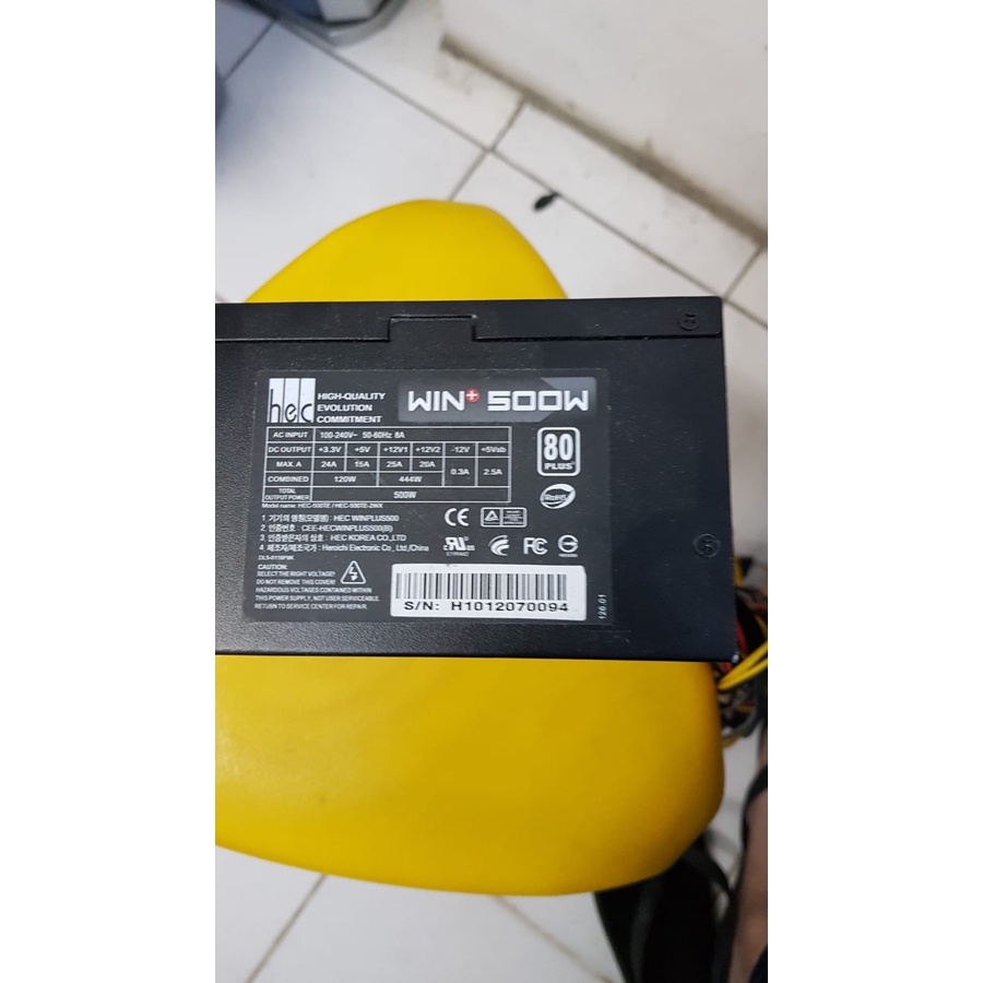 Jual Psu hec 500watt 80 plus | Shopee Indonesia