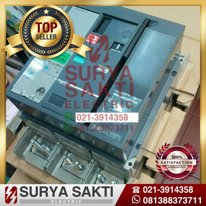 Jual schneider mccb ns1600n 3p 50kA compact 33482E otomatis ns 1600a ...