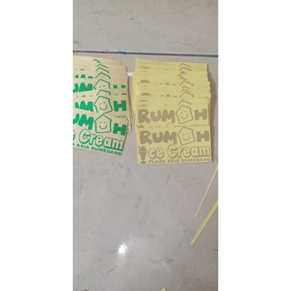 Jual Stiker Custom Usaha / Stiker Gerobak/ Stiker Kaca / Stiker Hurup ...