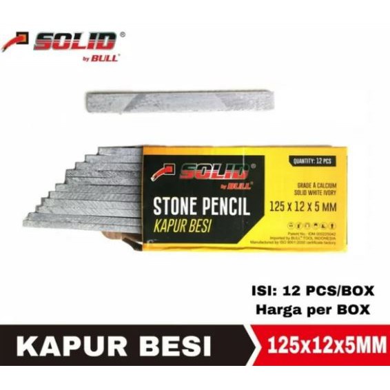 Jual Stone Pencil Kapur Besi SOLID SET 12Pcs Pensil Tukang Kapur Besi ...
