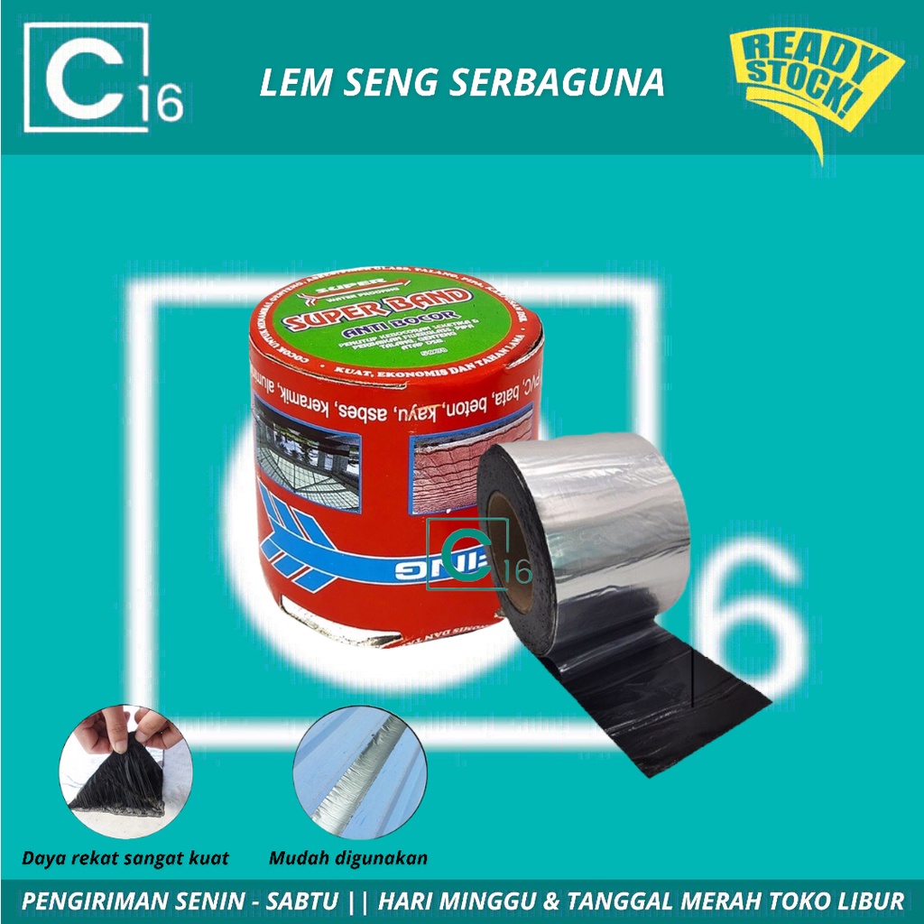 Jual Lem Seng Asbes 1M Lem Seng Super Band Anti Bocor Penutup Kebocoran Lem Perbaikan Fiberglass ...