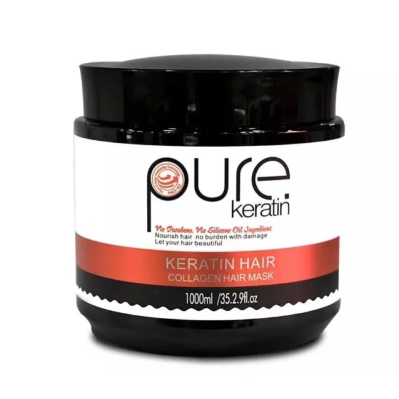 Jual PURE KERATIN COLLAGEN HAIR MASK 1000ml | Masker Rambut Keratin ...