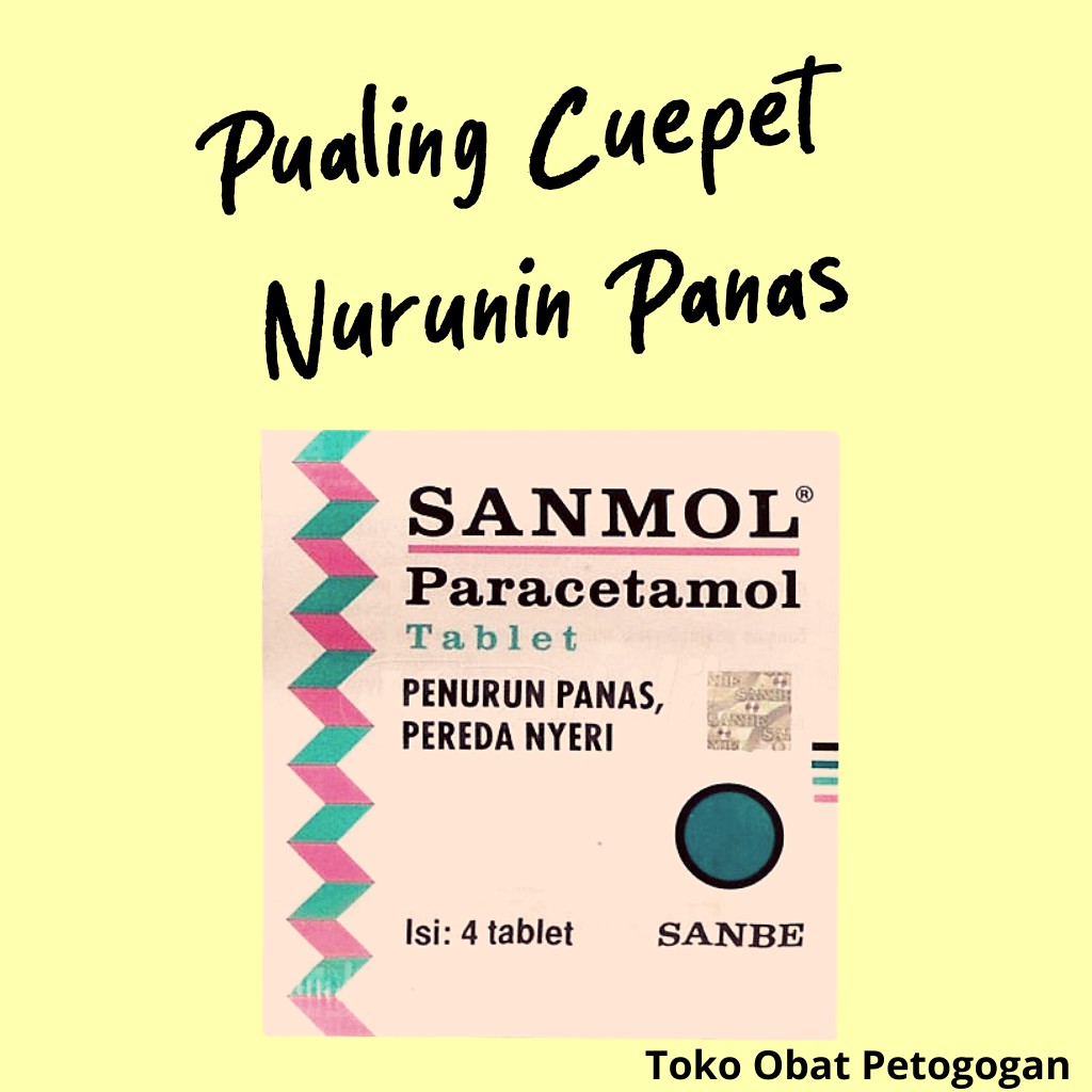 Jual Sanmol Tablet Obat Demam Penurun Panas Sakit Gigi Kepala Dewasa ...