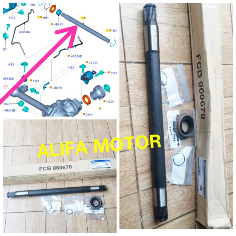 Jual Shaft Intermediate Sambungan As Kopel Depan Ranger 2.2 cc Original ...