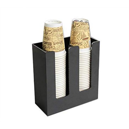 Jual Rak Paper Cup Akrilik Organizer Sederhana Dua Slot 9 Oz | Shopee ...