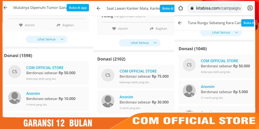 Toko Online COM OFFICIAL STORE | Shopee Indonesia